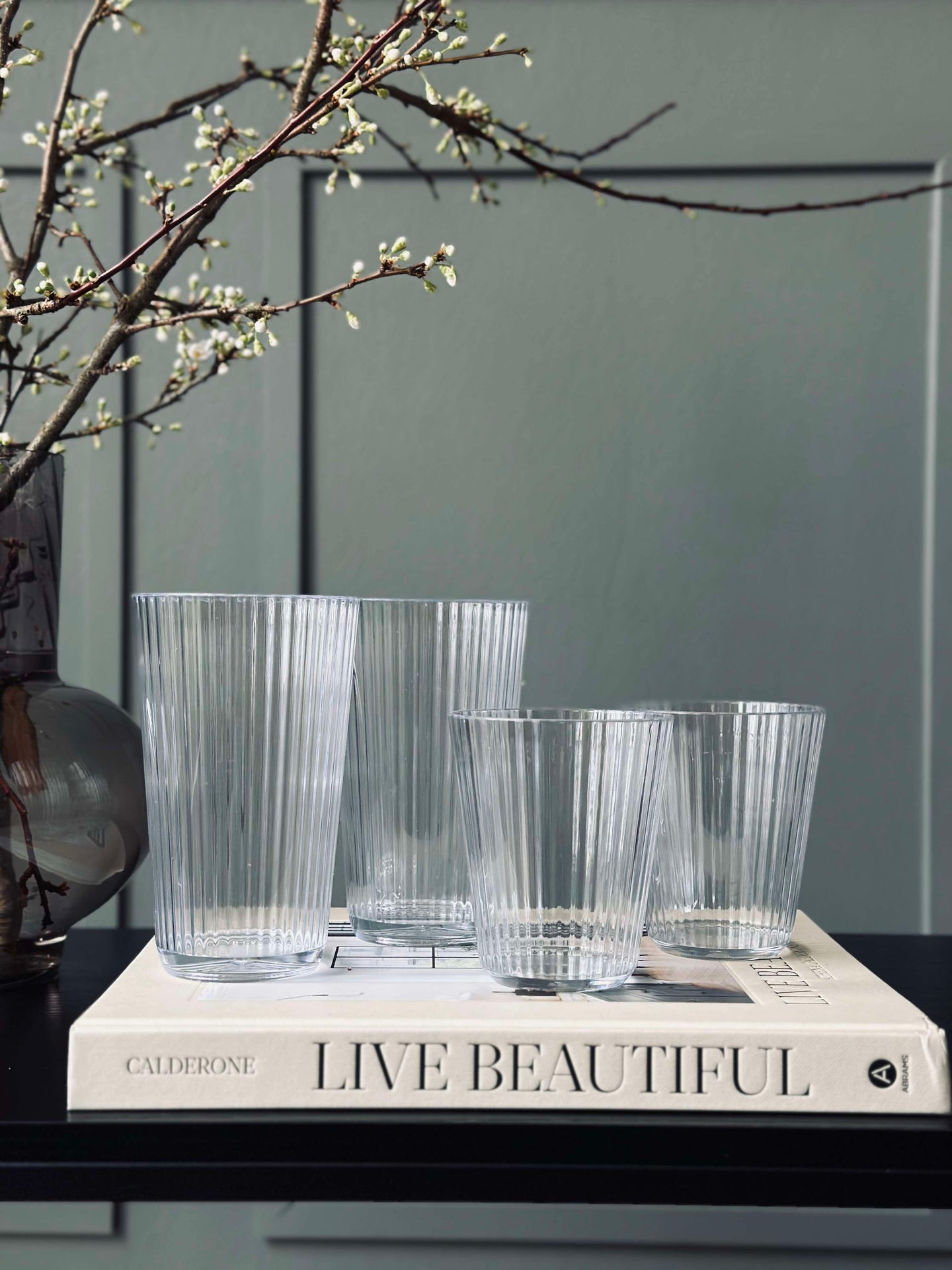Glas Claire 500 ml - 2 stk. – Klar plast – VIAMAJA