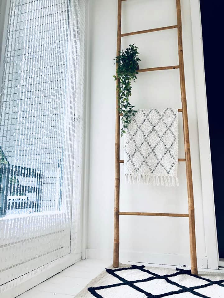 Forheng med klare perler | Justerbart | 90×200 cm – VIAMAJA