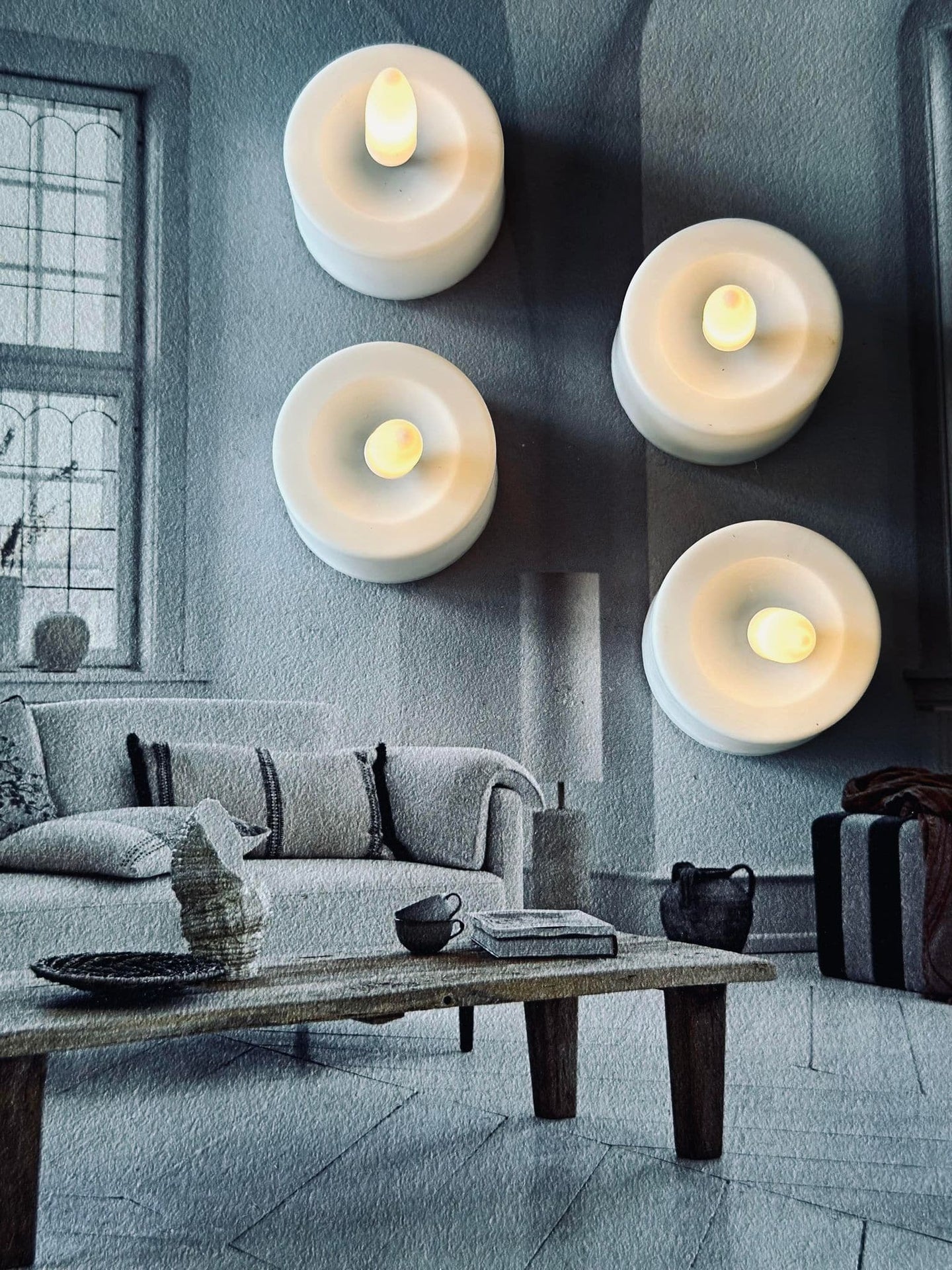LED telys 4 stk med timerfunksjon – VIAMAJA