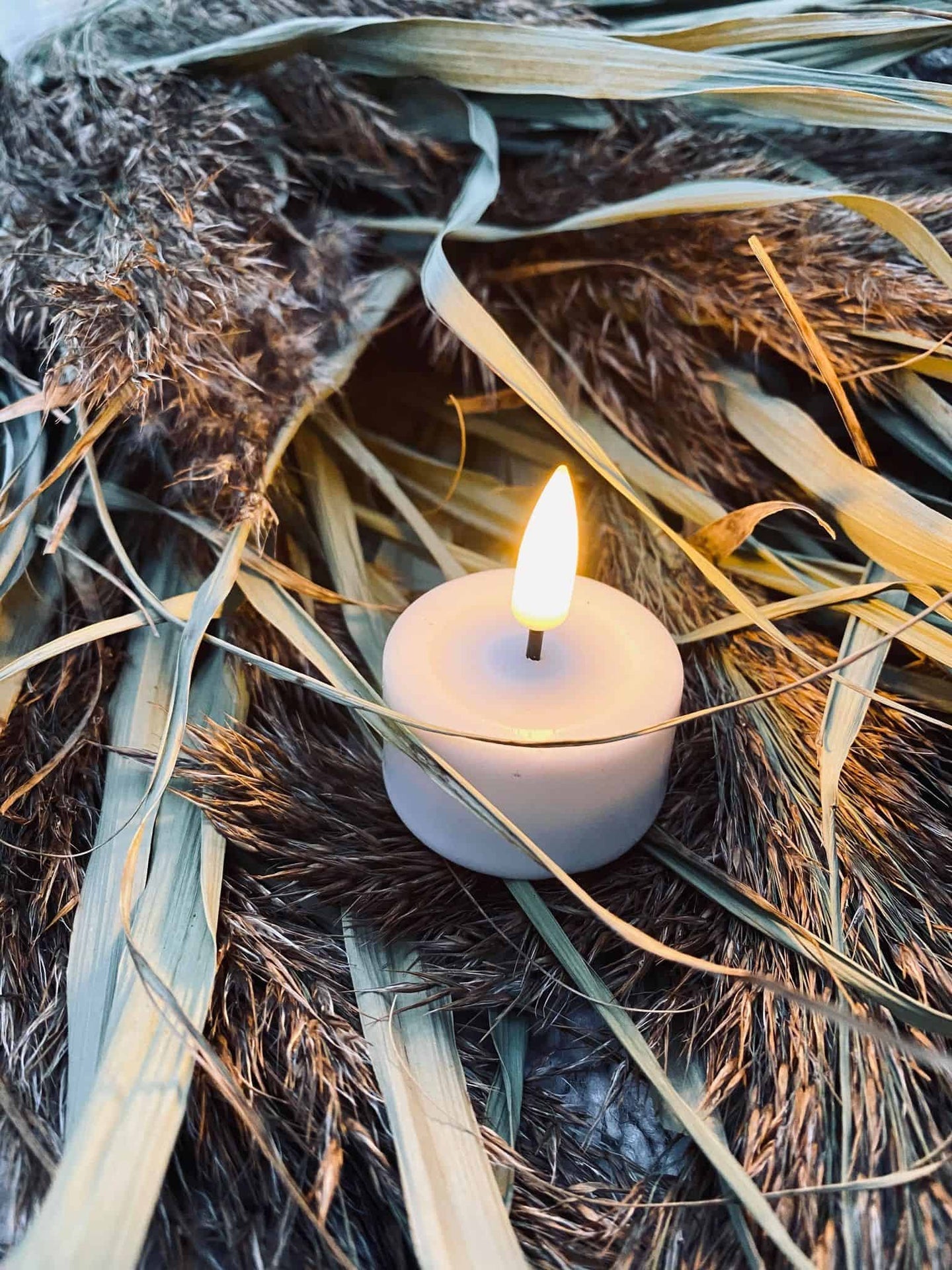 LED Telys med ny 3D flamme - 4 stk m Timer | Kjøp her – VIAMAJA
